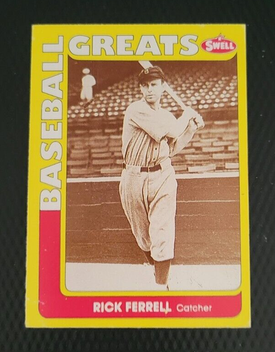 1990 IMPEL Swell Chewing Gum RICK FERRELL Catcher Baseball Greats Card ...