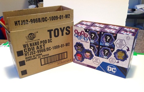 DC Nano Pods Super Heroes And Super Villains Lot Of 24 Full Display Box ...