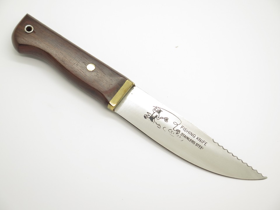 Vtg Herbertz Rostfrei German Stainless Fixed Blade Fishing Fillet ...