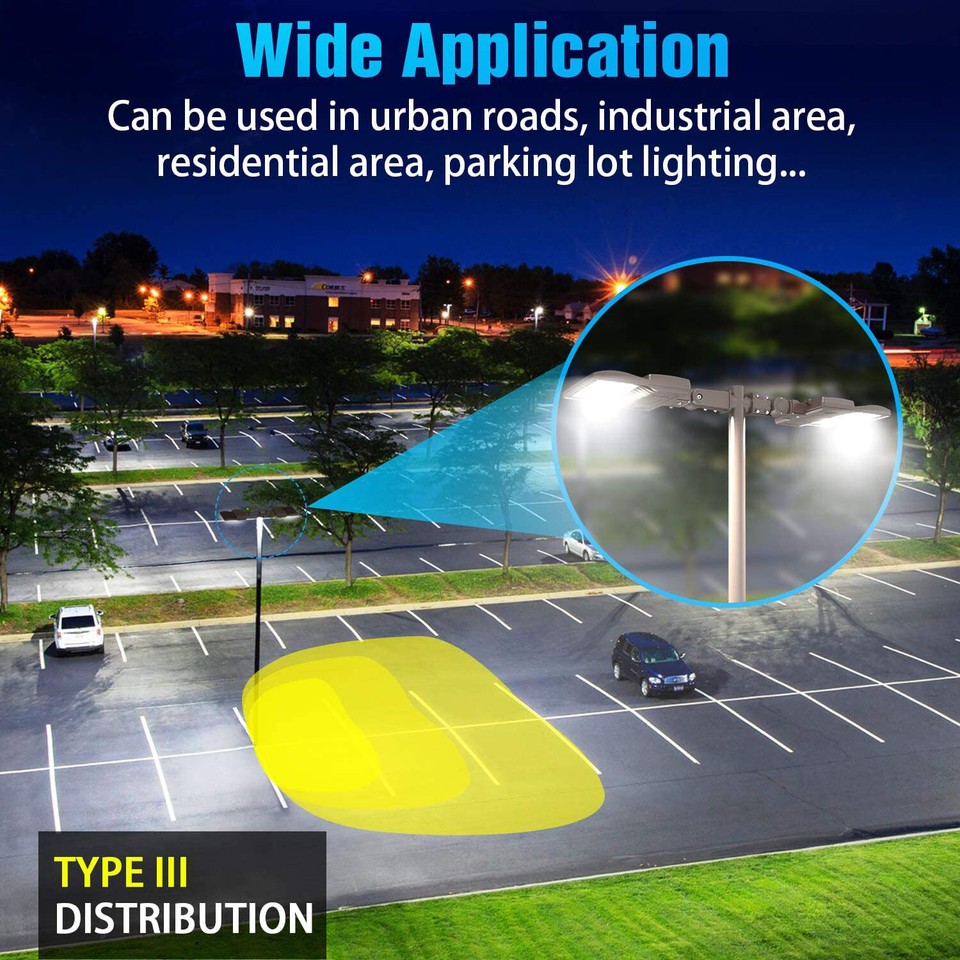 LED Parking Lot Light 150W 200W 320W LED Shoebox Light Outdoor Street ...