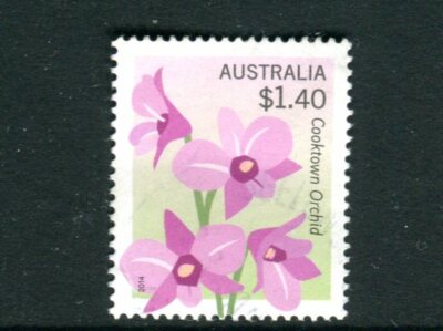 2014 Australian Floral Emblems - Used $1.40 Cooktown Orchid Stamp | eBay