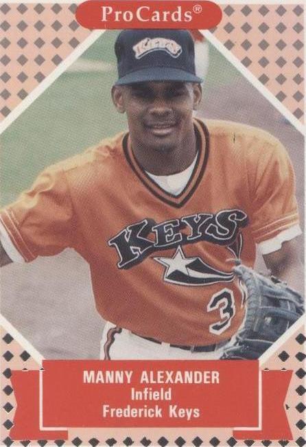 1991 ProCards Tomorrow's Heroes - Manny Alexander #9 (RC) for sale ...