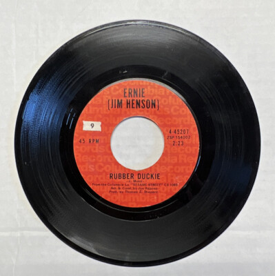 45 rpm Vintage 7” Vinyl Single Hit Record Jim Henson Sesame Street ...