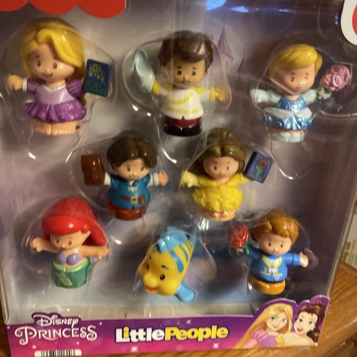 New Disney Fisher Price Little People Princess and Prince Set 8 Figures ...