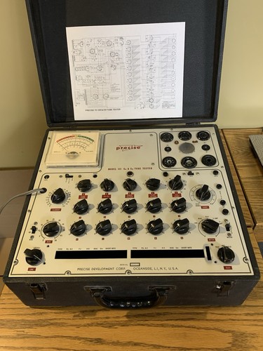 Precise GM&EM Tube Tester Model 111 with manual. | eBay
