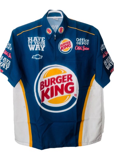 Large Simpson Nascar Pit Crew Track Shirt Burger King Chevy Tony ...