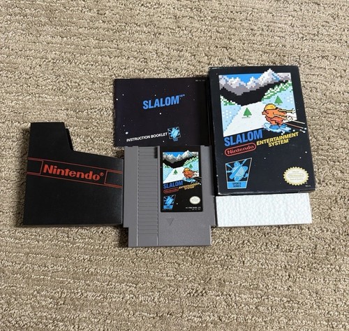 Slalom (Nintendo Entertainment System, 1986) CIB Manuel Tested Works ...