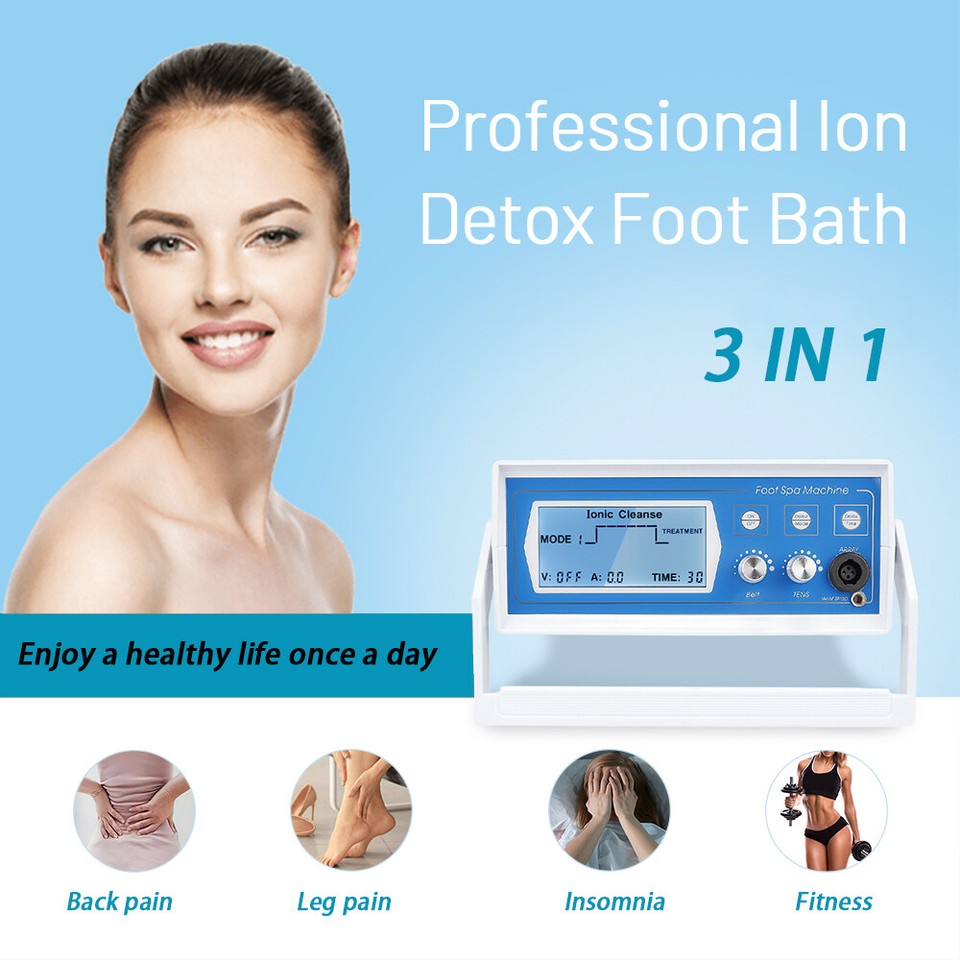 Ionic Detox Foot Spa Bath Machine Ion Cleanse System + portable Case ...