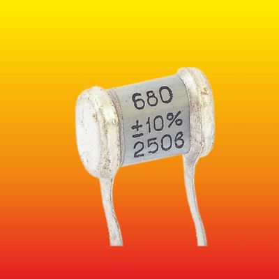 680 pF 250 V LOT OF 2 10 % RUSSIAN SILVER-MICA CAPACITORS SGM-1 СГМ-1 ...