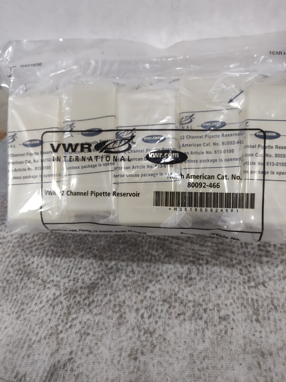 10 Pack VWR 12-Channel Pipette Reagent Reservoir Sterile 80092-466 5ml ...