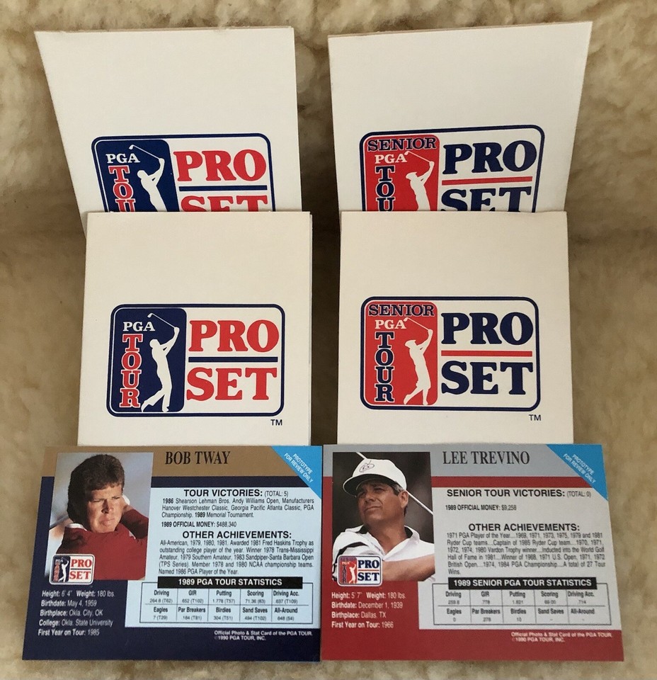 (Lot 5) 1990 Pro Set PGA Tour Promo Cards - Prototypes - Lee Trevino ...