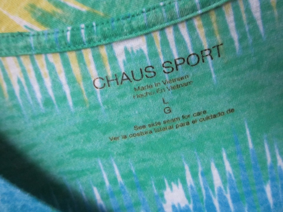 Womens Chaus Sport Multicolored T-Shirt Size L | eBay