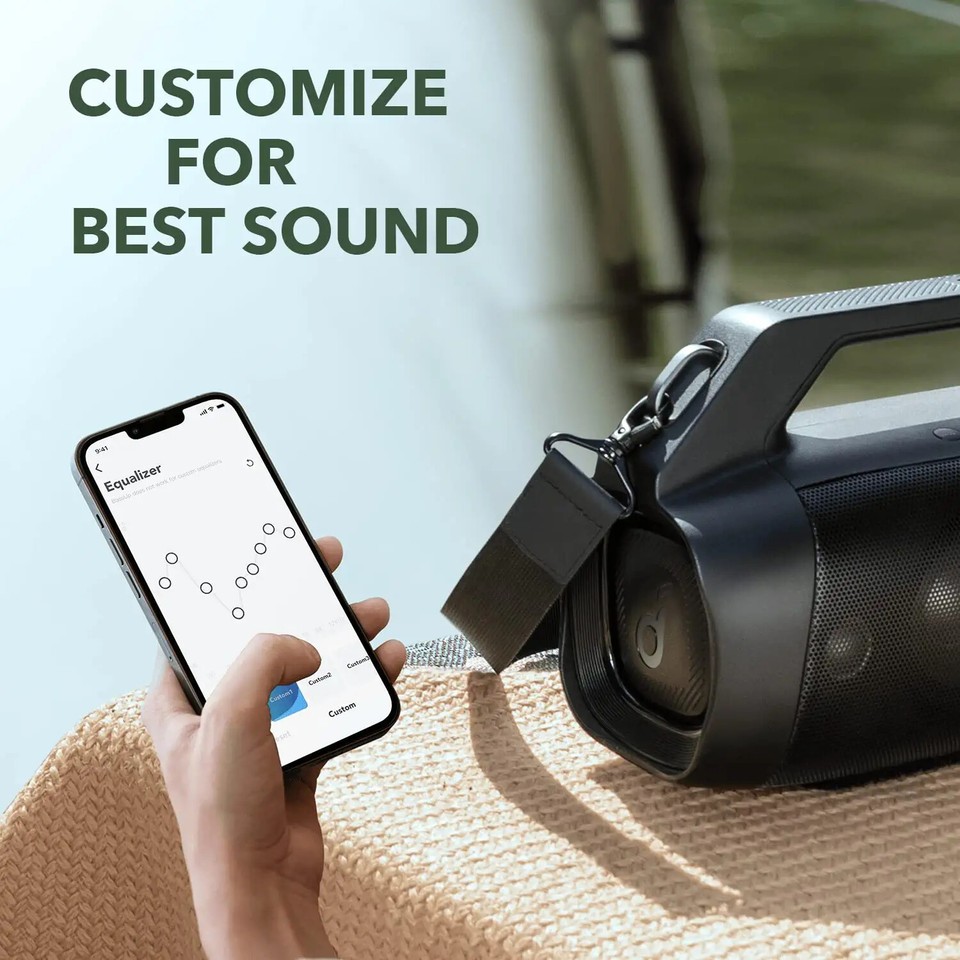 Anker Soundcore Motion Boom Plus Portable Bluetooth Speaker Outdoor 80W ...