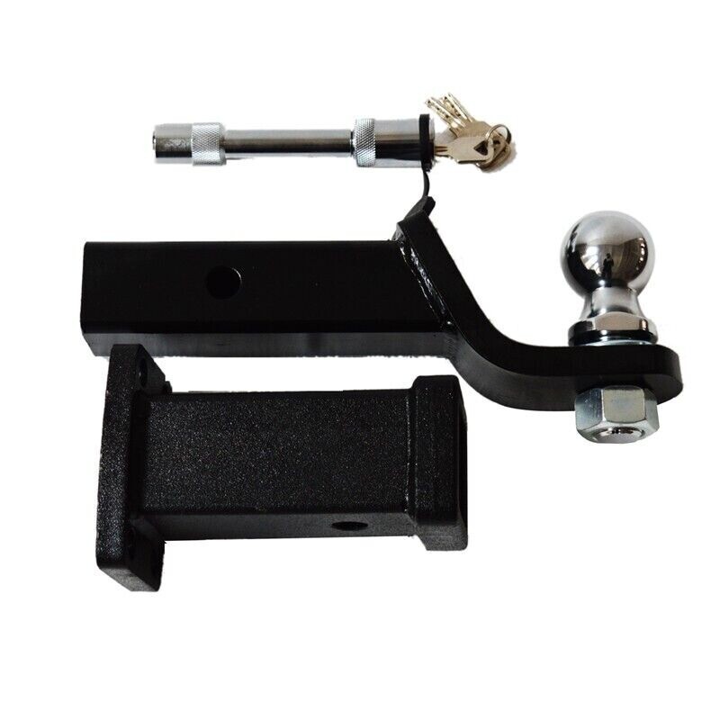 Trailer Receiver Hitch Ball Mount Tow Bar Trailer with Lock Safety ...
