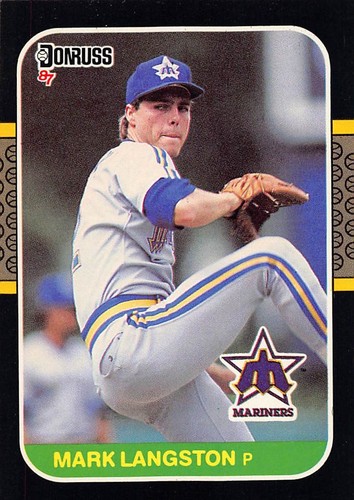 Mark Langston 1987 Donruss 568 Seattle Mariners Baseball Card | eBay