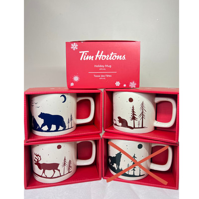 Tim Hortons Coffee Tea Mug 2019 Holiday Bundle 474ml - Beaver, Moose ...