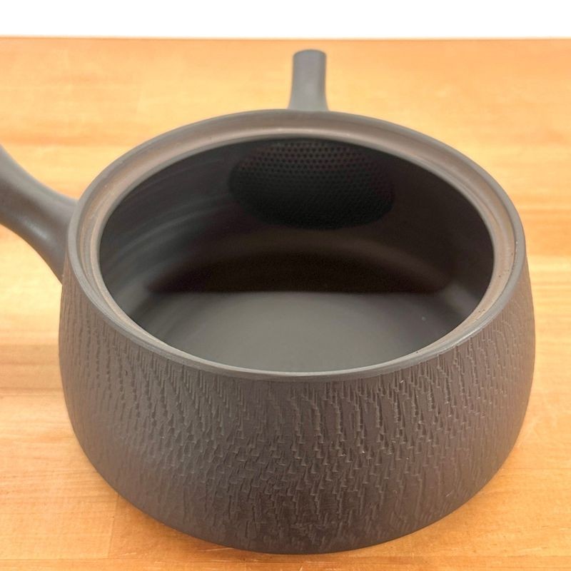 Teapot Gyokko Black Clay Large Biri Tokoname ware AICHI JAPAN LEFTY ...