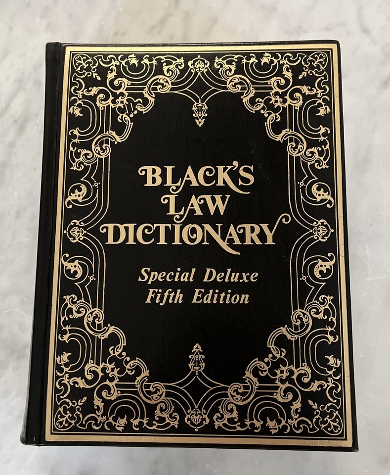 Blacks Law Dictionary Special Deluxe 5th Edition 1979 Printed USA ...