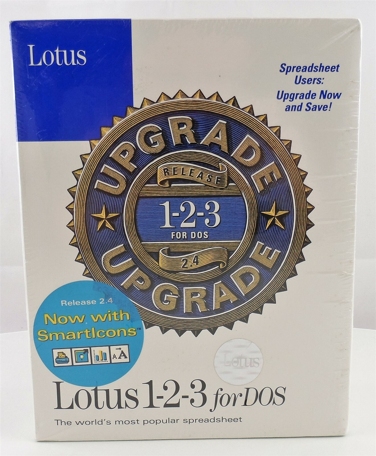 Lotus 1-2-3 for DOS 2.4 Upgrade 720KB 3.5" Diskette Edition 1992 New in ...