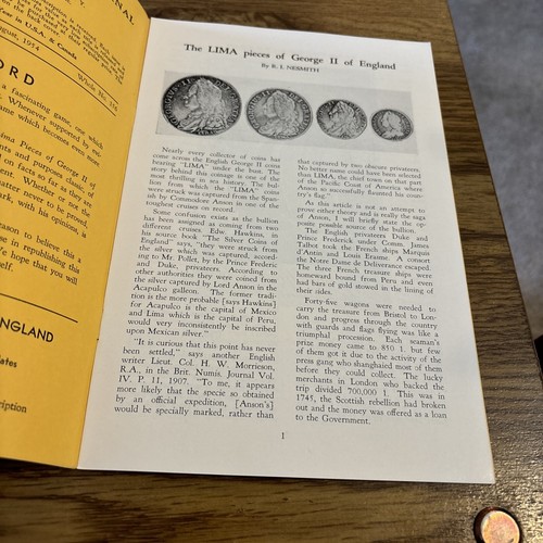 The Lima Pieces of George II of England R.I. Nesmith 1954 Wayte Raymond ...