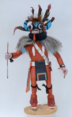 Hopi BLACK OGRE Kachina Doll by Austin Komalestewa Sr. 17" H | eBay