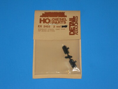 Detail Associates HO #EX-2403, Exhaust Stack, 'EMD' For GP 20/SD 24 ...