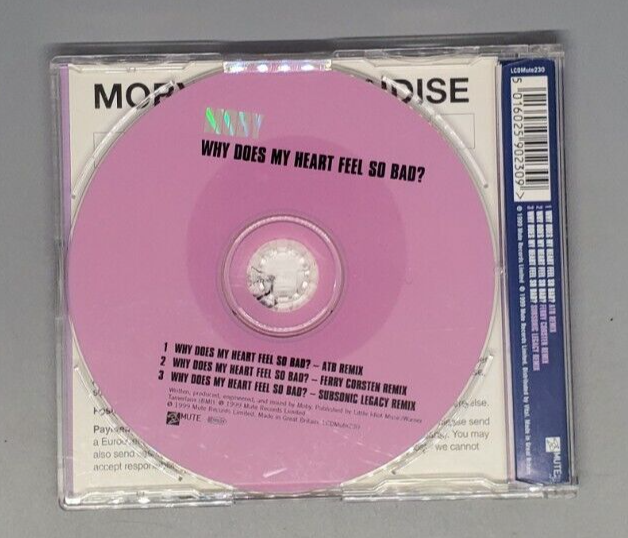 Why Does My Heart Feel So Bad [CD #2] [Single] [Limited] by Moby (CD ...