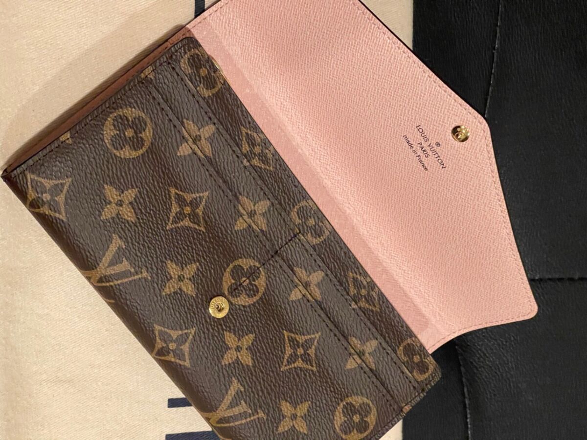 Louis Vuitton Monogram Sarah Wallet Rose Ballerina | eBay Louis Vuitton Monogram Sarah Wallet Rose Ballerina | eBay