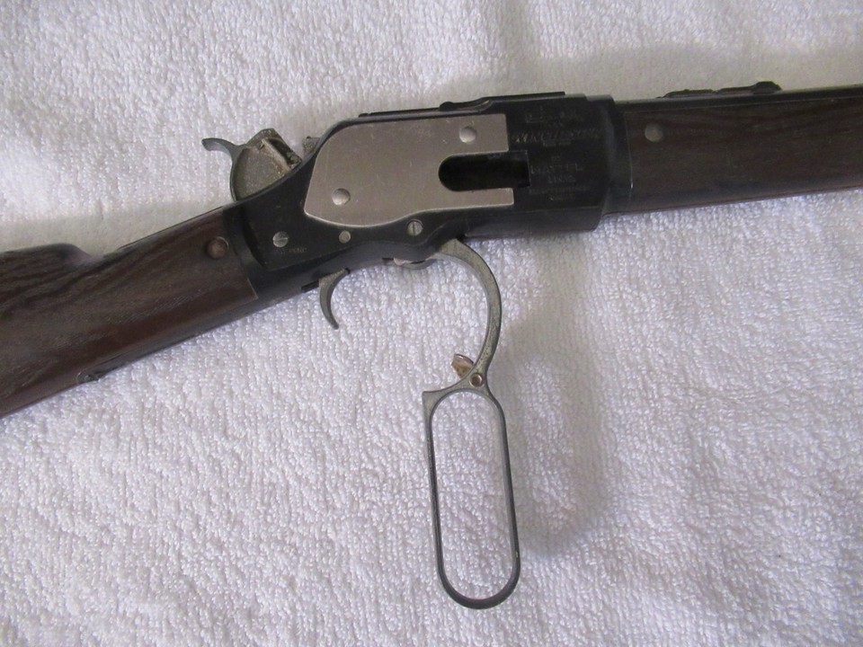 VTG Mattel WINCHESTER SHOOTIN' SHELL Cap Gun Rifle Toy Lever Action ...