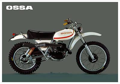 OSSA Poster Super Pioneer 350 VMX Enduro 1975 1976 1977 1978 Suitable to Frame | eBay
