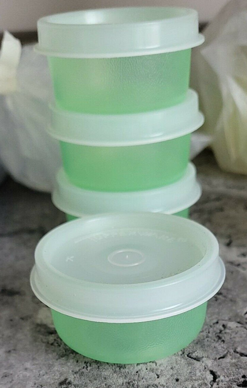;Tupperware Smidgets Containers x 5 Mayo, Salad Dressing, Beads Sheer ...