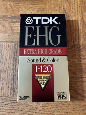 TDK EHG T-120 Brand New VHS 20356301200| eBay