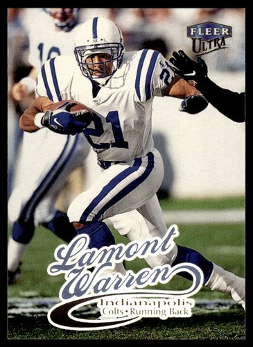 1999 Fleer Ultra Lamont Warren Indianapolis Colts #130 | eBay