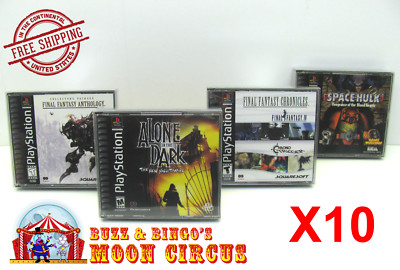 10x SONY PLAYSTATION ONE PS1 CIB DOUBLE CD - CLEAR PROTECTIVE BOX ...