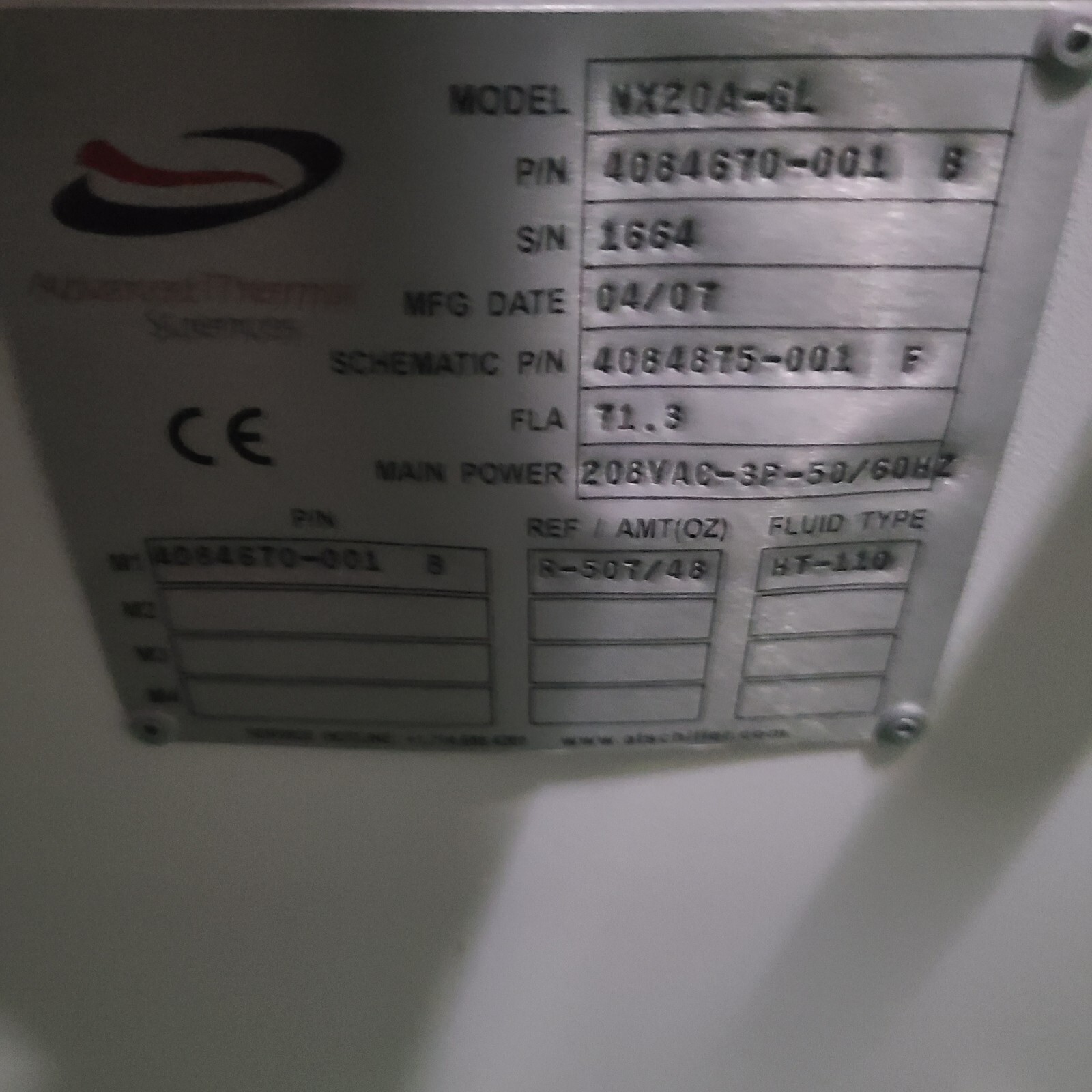 ADVANCED THERMAL SCIENCES(ATS) NX-20A-GL CHILLER | eBay