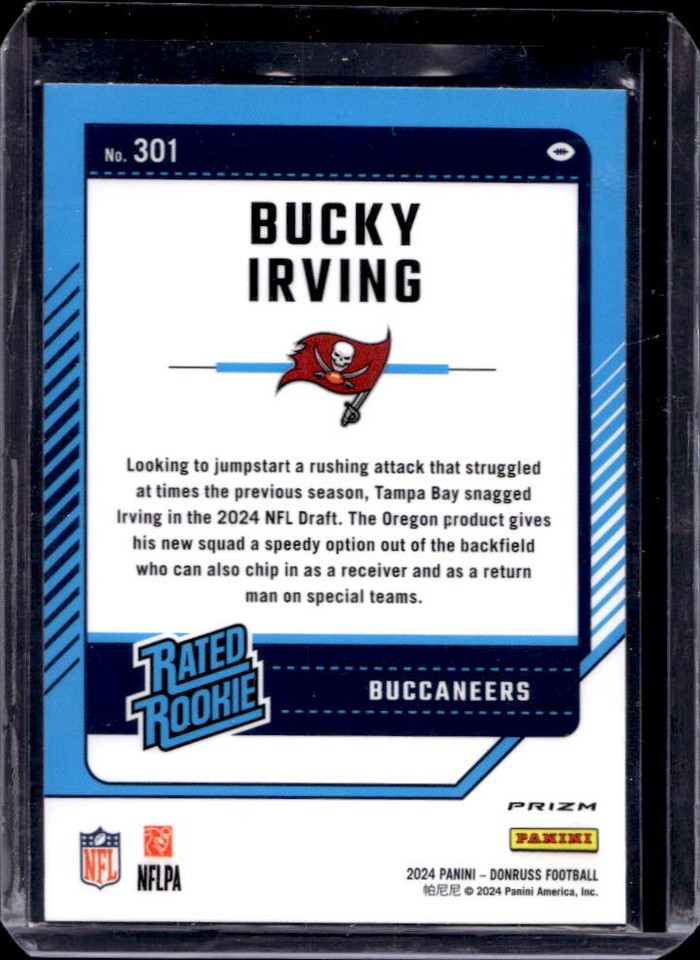 2024 Donruss Bucky Irving Optic Preview Red Pandora RC Rated Rookie ...
