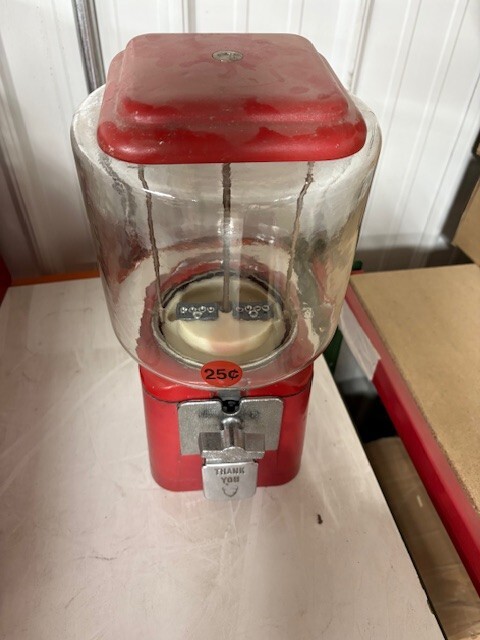 Antique Oak Acorn 11 lb Round Glass Globe Gumball Candy Nut vending ...