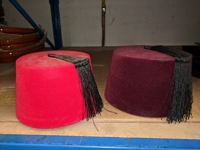Fez Hat, Tarboosh Hat with Tassel - Various Sizes - Tommy Cooper Hat ...