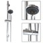 Shower Riser Rail Kit Slider Adjustable Chrome Head Holder Bracket ...