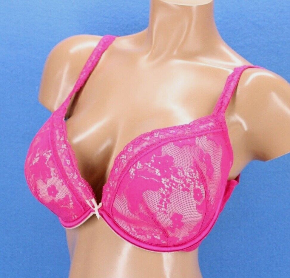 Cacique Underwire Lined Plunge Bra Size 38dd B7591 Gem