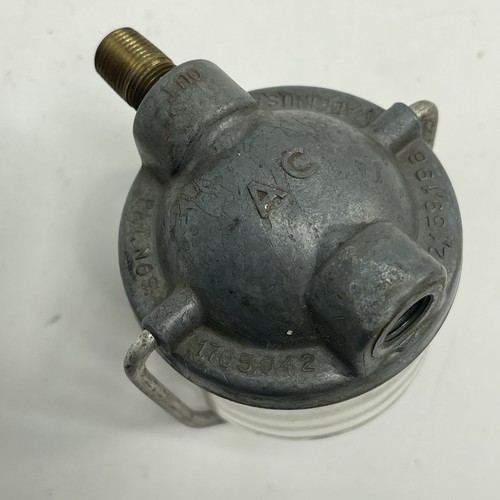 1950s 60s GM AC Fuel Filter With Glass Sediment Bowl n4 | eBay