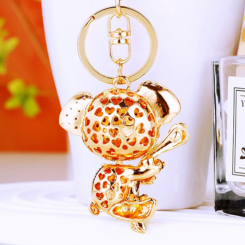 Cute 3D Crystal Koala Animal Pendant KeyChain Handbag Keyring Womens ...