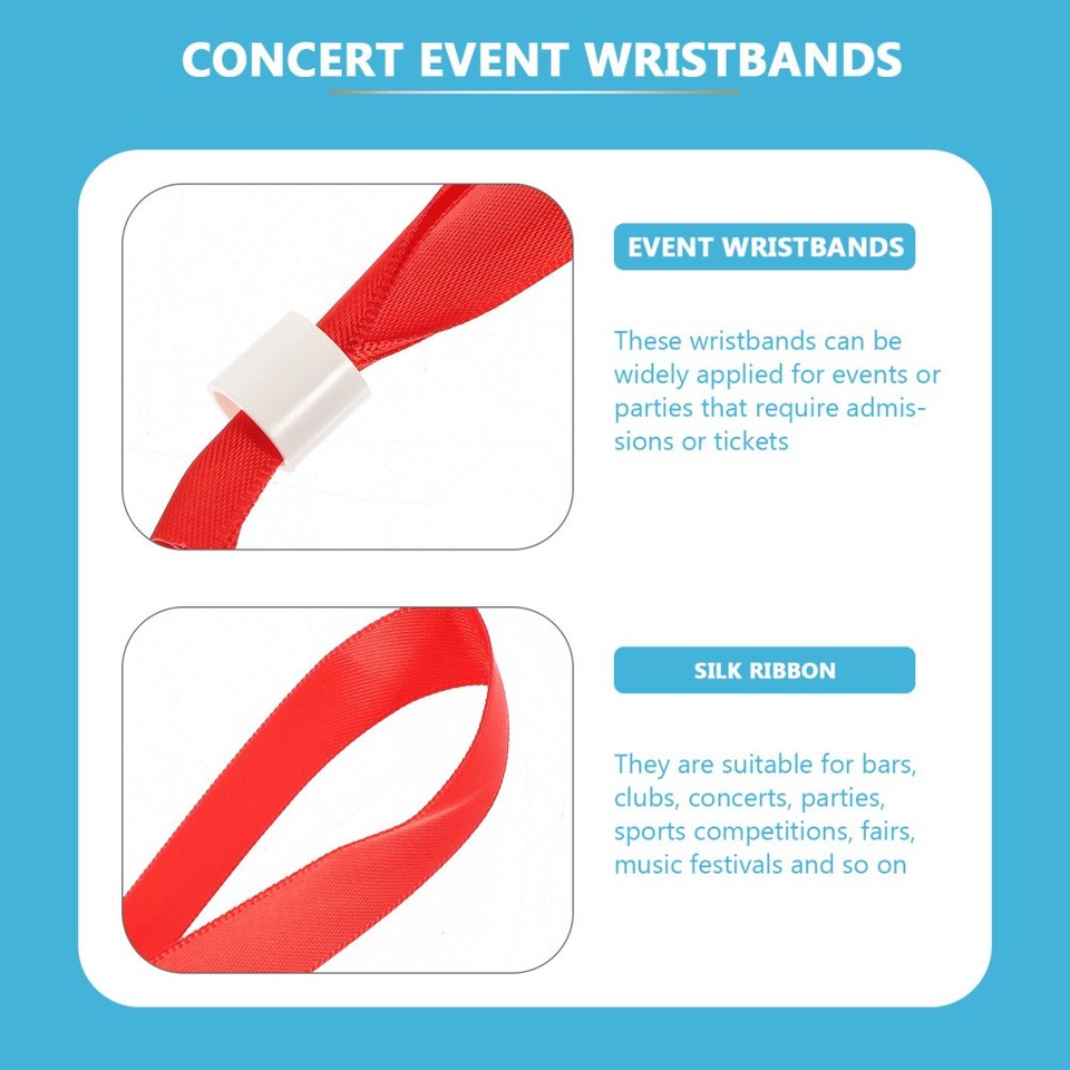 10 Pcs Music Support Wristband Event Wristbands Concert for Events ...