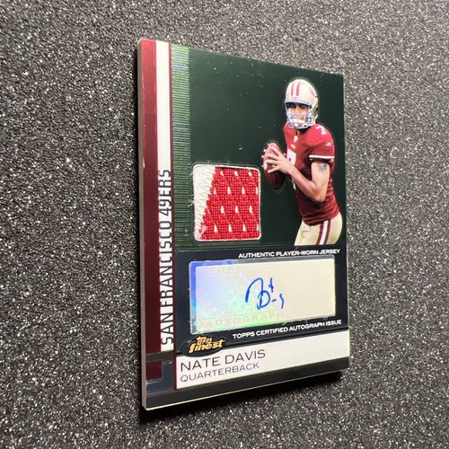 2009 Topps Finest NATE DAVIS #72 Rookie PATCH AUTO /409 SAN FRANCISCO ...