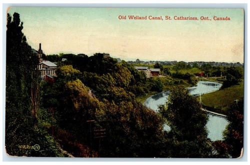 1913 Old Welland Canal St. Catharines Ontario Canada Antique Posted ...