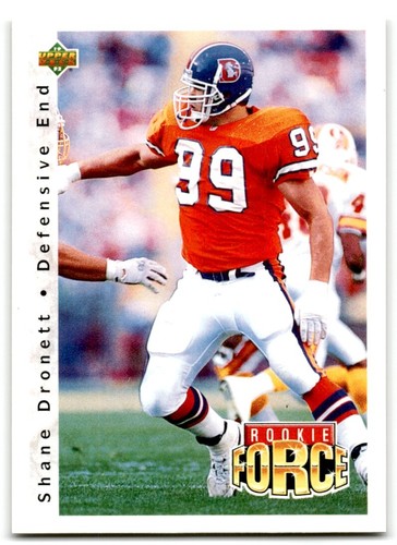 1992 Upper Deck Shane Dronett Rookie Denver Broncos #407 | eBay