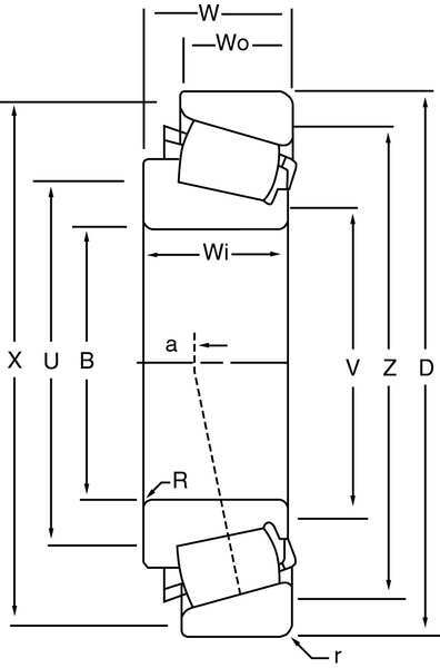 NTN 4t-l44643 4TL44643 Taper Roller Cone Bearing for sale online | eBay