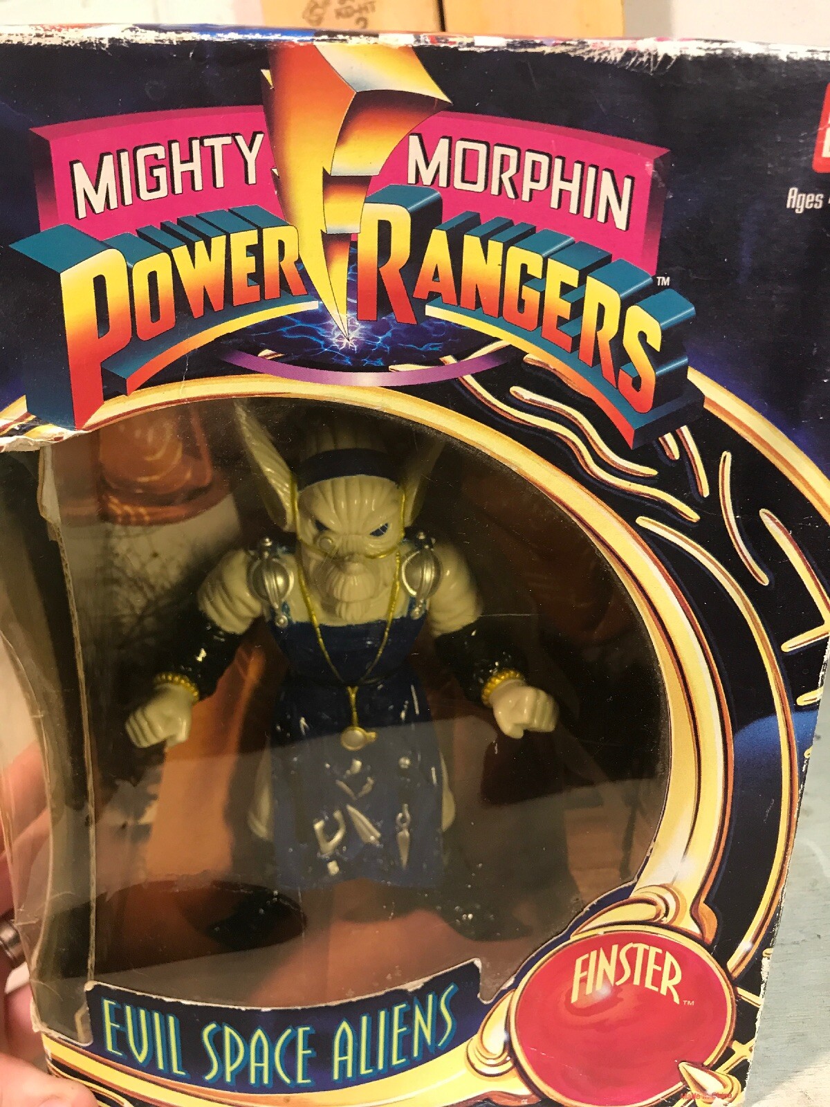 Mighty Morphin Power Rangers Finster Evil Space Aliens Bandai Action ...