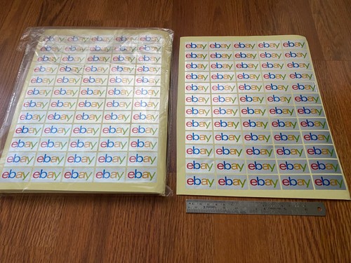 100 ebay Silver Stickers, Top Quality Stickers Silver Background + Free ...