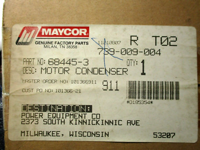 NEW GENUINE OEM MAYCOR MAYTAG 68445-3 FAN CONDENSER MOTOR | eBay
